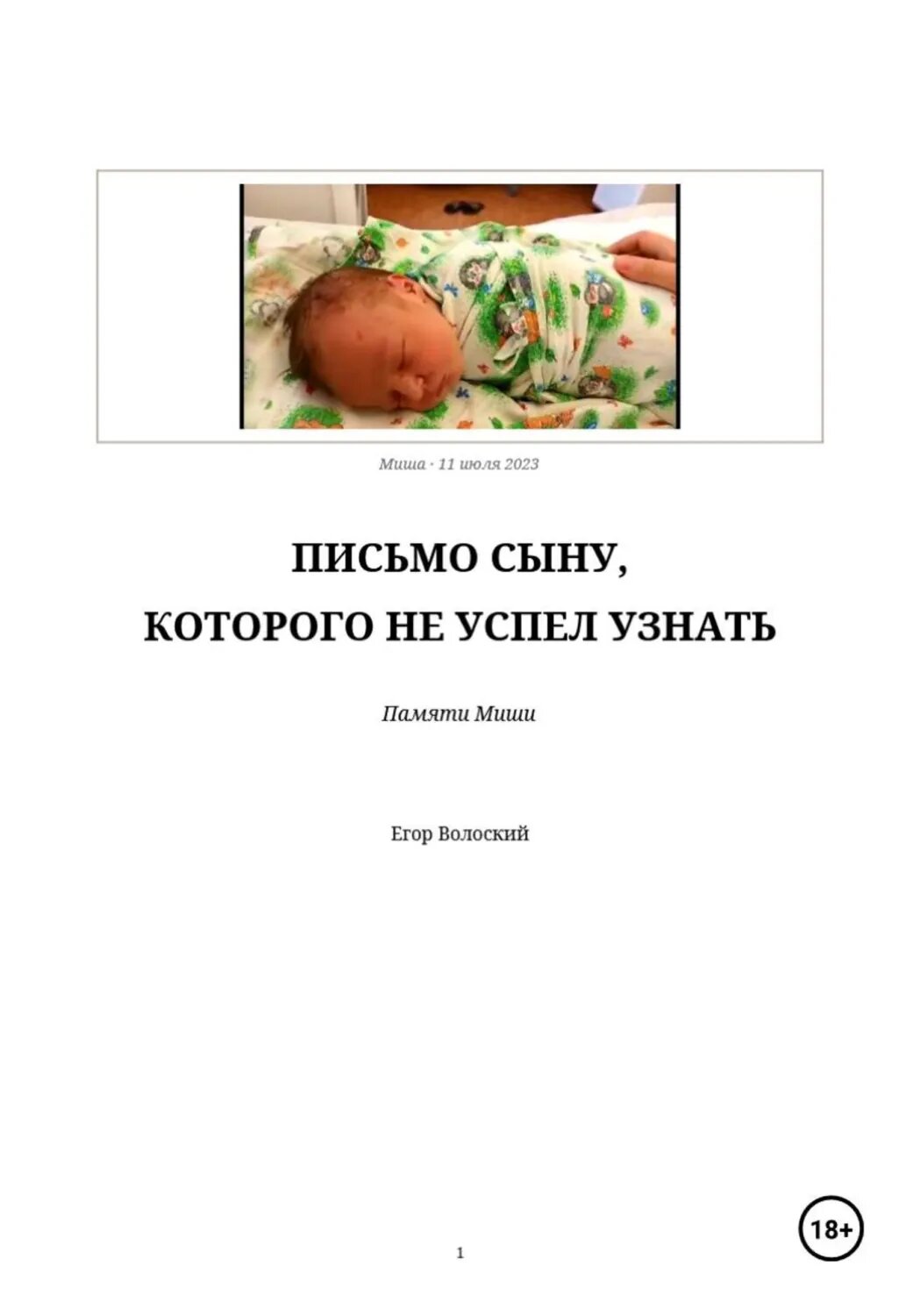 Письмо сыну, которого не успел узнать [Цифровая книга]