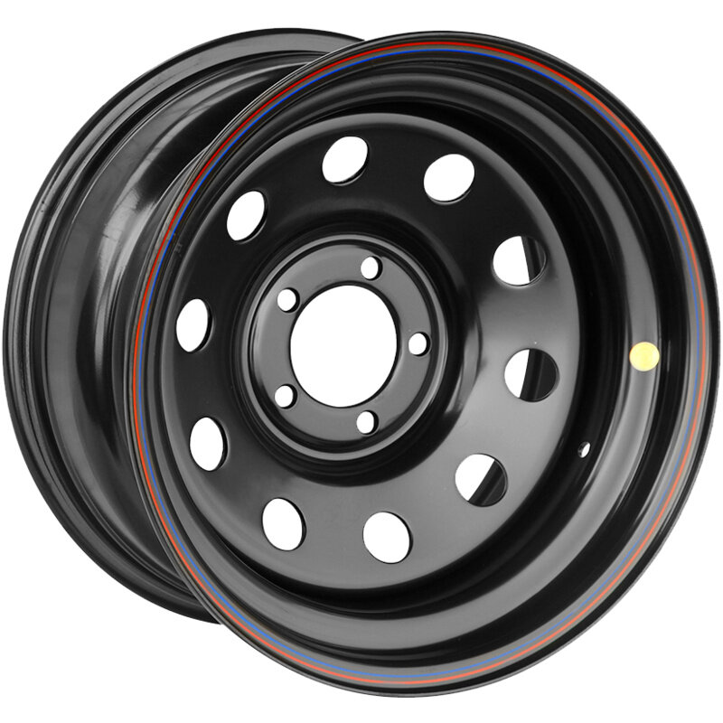 Штампованный колесный диск Off-Road Wheels Jeep 8x18/5x127 ET30 D75 Черный (треугольник мелкий)