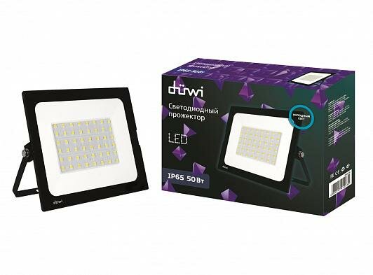 Прожектор светодиодный 50Вт СДО-50 4000Лм 6500К 230В IP65 25063 0/ 25023 4 Duwi,1 шт