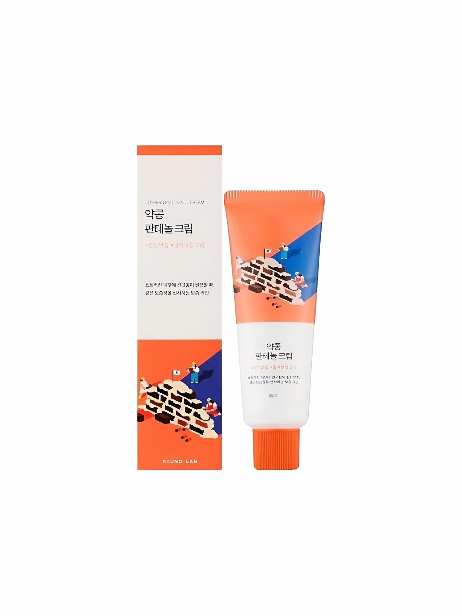 ROUND LAB Крем для лица с экстрактом чёрной сои и пантенолом Soybean Panthenol Cream 80 мл