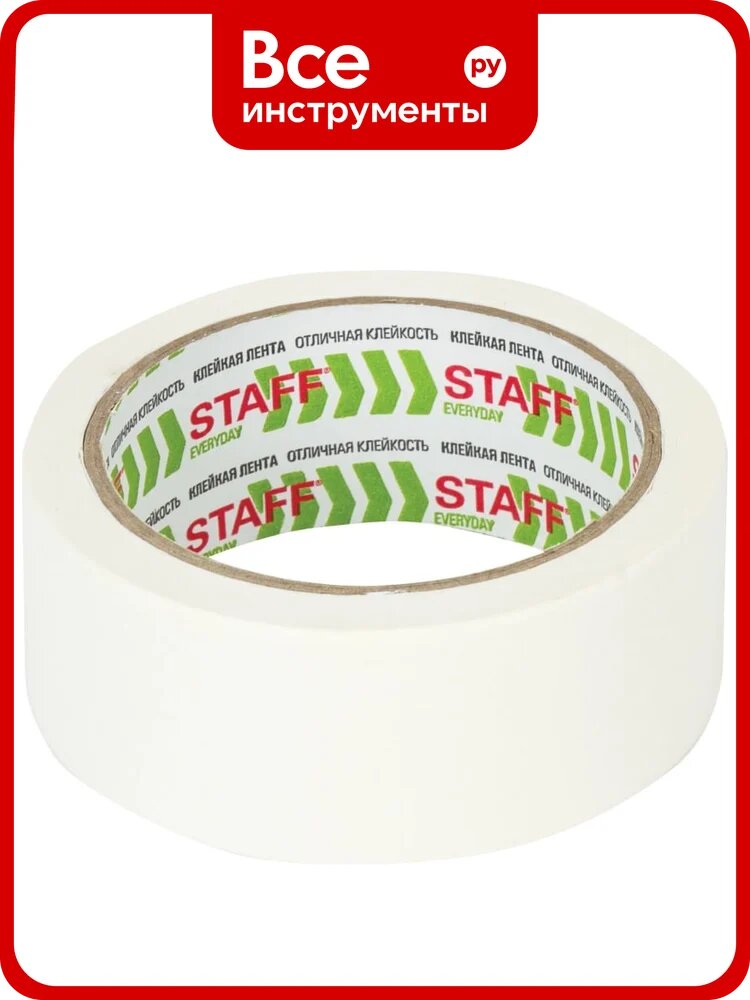 Клейкая лента STAFF малярная креппированная, 38 мм x 25 м 229059