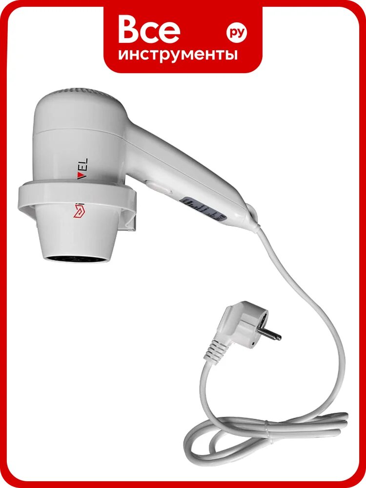 Настенный фен MEYVEL mf1-1300 (white) 940001, пластиковый корпус, защита IPX1, двухрежимный режим потока, серия