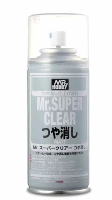 Лак матовый MR.HOBBY Mr.SUPER CLEAR MATT UV CUT на эмалевой основе, 170 мл, защита от УФ и выцветания для моделей — фото 1