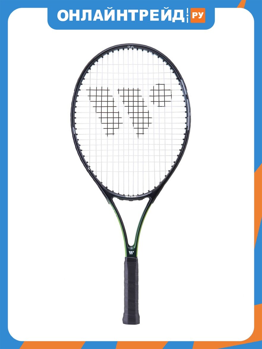 Ракетка для большого тенниса Wish 26’’ FusionTec 300, зеленый