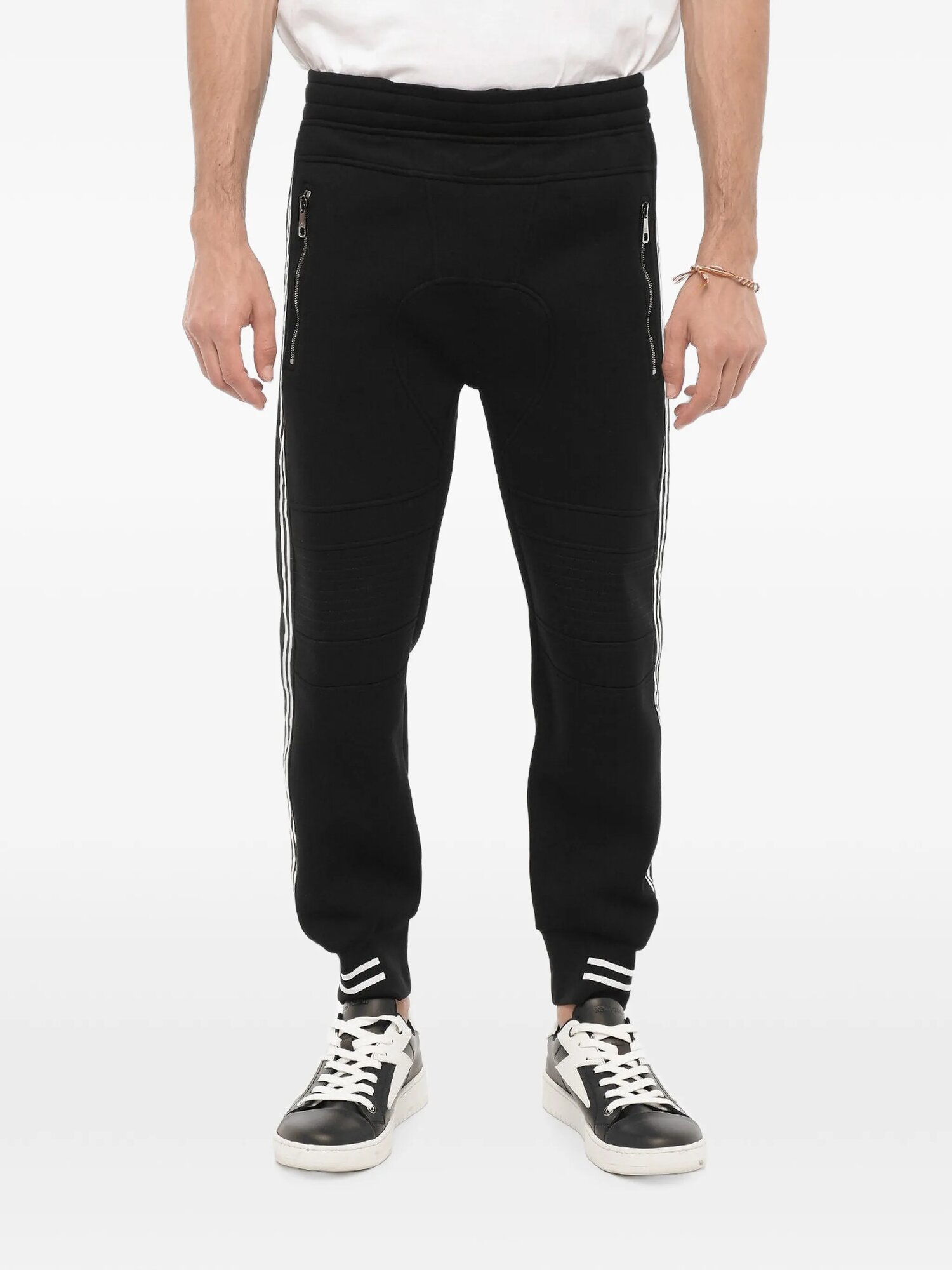 Брюки Biker-style side-stripe track pants