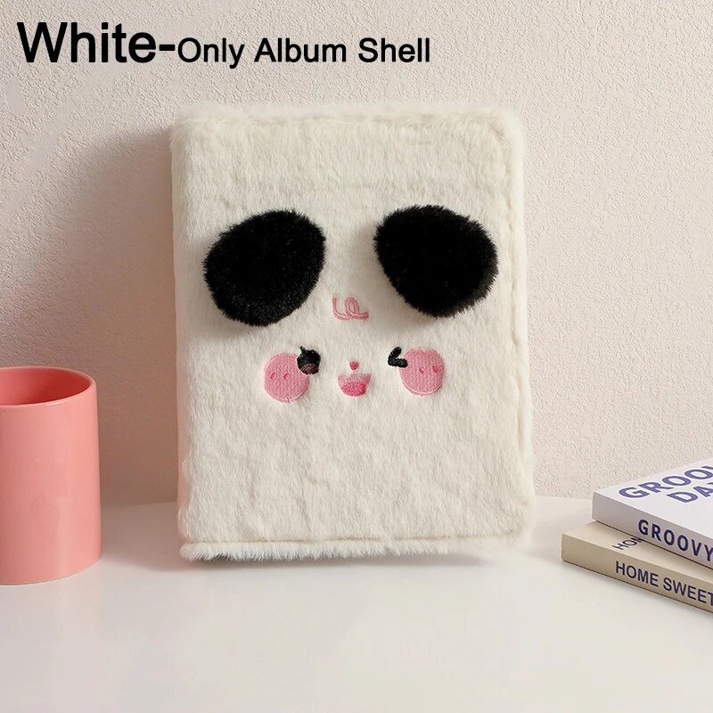 Фотоальбом A5 мягкий плюш Белый, White Shell