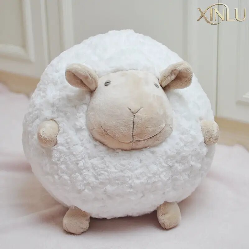 Декоративная подушка плюшевая игрушка, белая,28cm, Гипоаллергенный