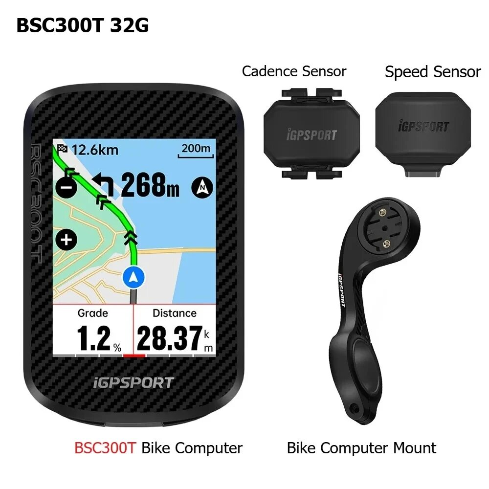 IGPSPORT BSC300T 32G велокомпьютер BSC300T CAD SPD