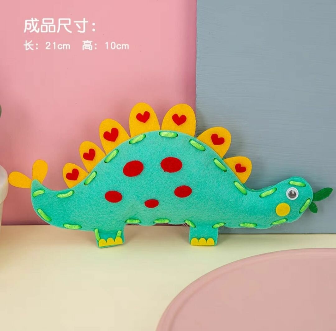 DIY мультяшный динозавр набор для детей 3-6 лет, обучающий материал для детского сада