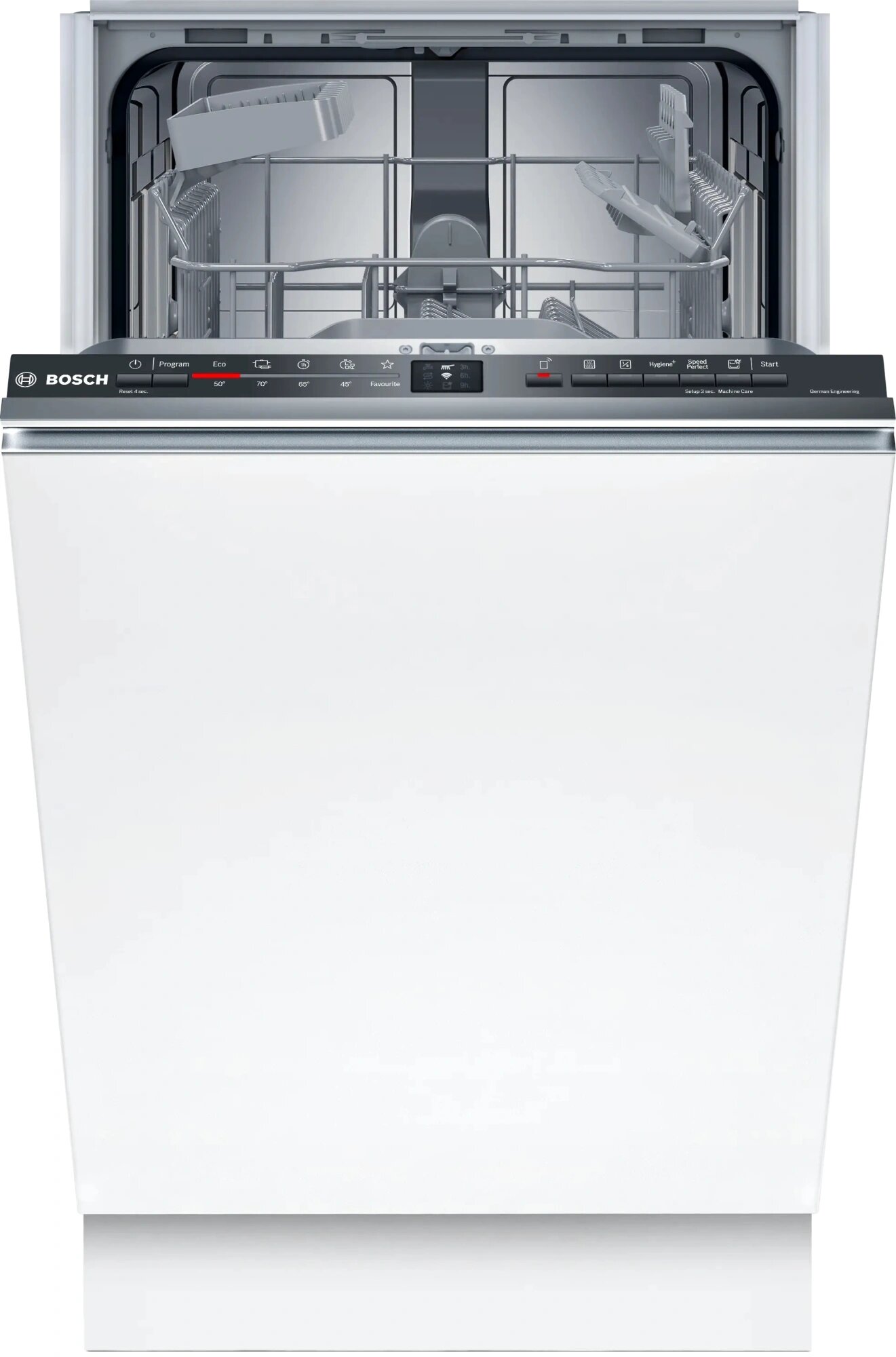 Посудомоечная машина встраив. Bosch Serie 2 SPV2IKX01Q узкая нержавеющая сталь