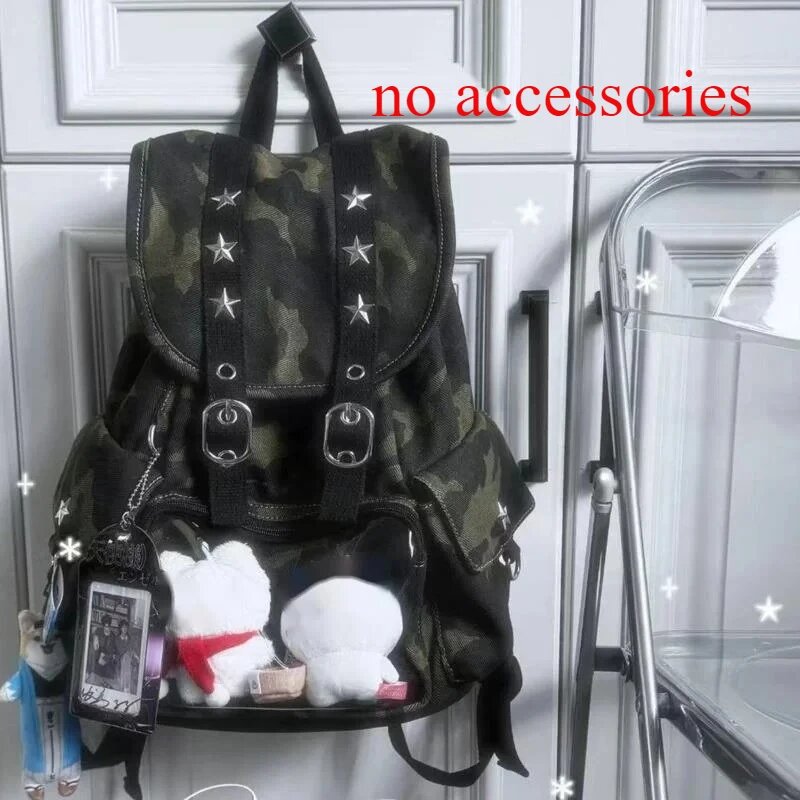 Сумка Mochilas Mujer в звездную полоску camouflage color