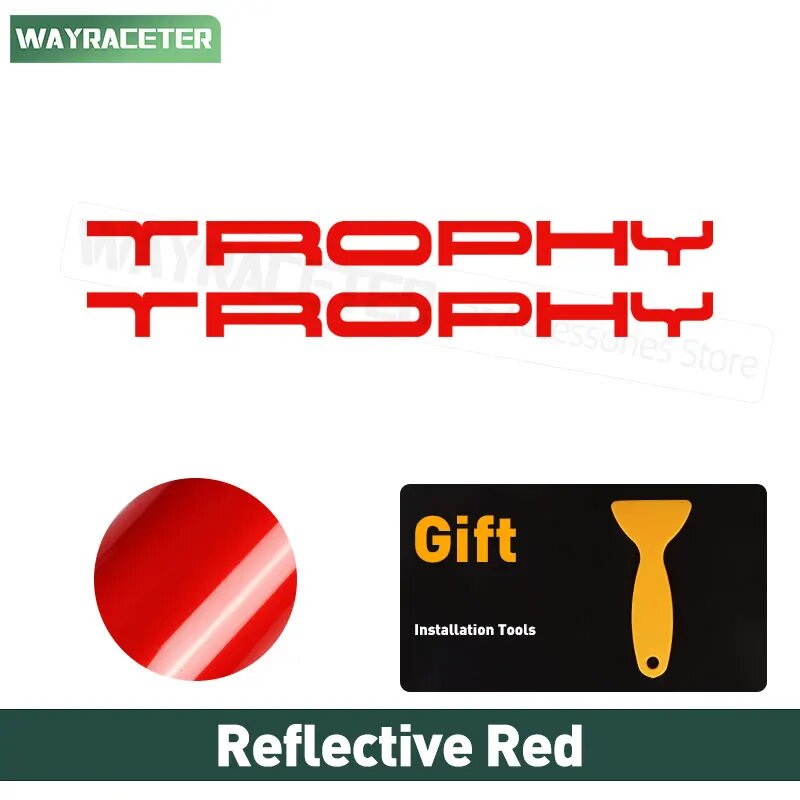 Светоотражающая наклейка "TROPHY" Red для Renault
