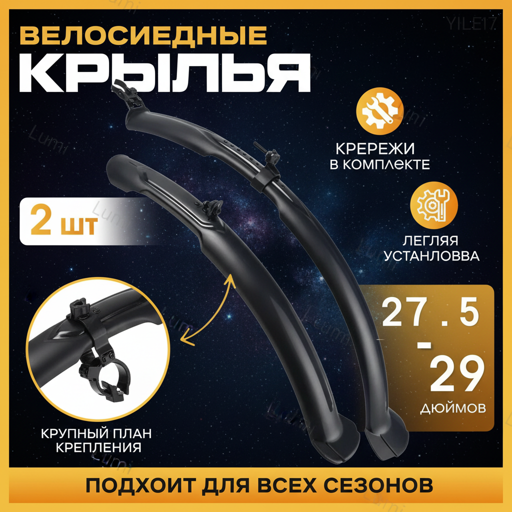 Крылья для велосипеда 27,5-29"