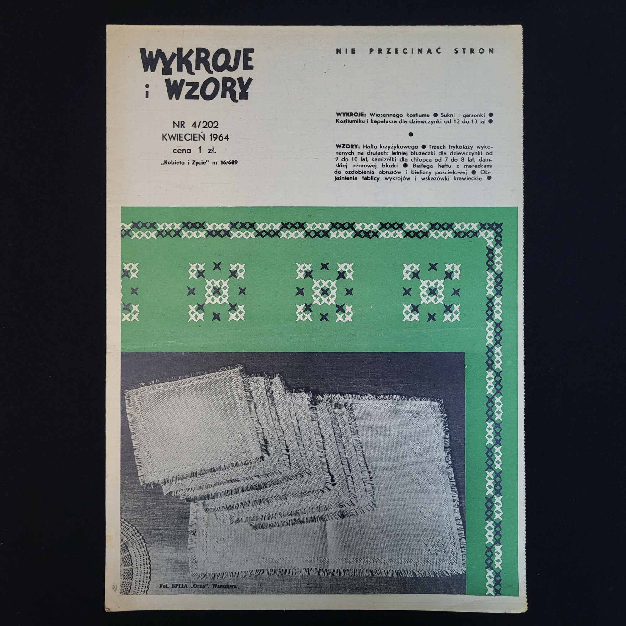 Wykroje i wzory. Книга. Журнал выкроек и узоров, рукоделие, шитье и вязание СССР