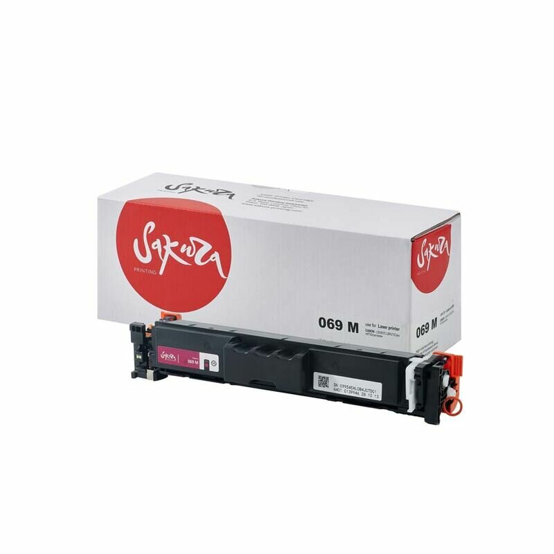 Картридж 069M для Canon I-Sensys MF752Cdw, MF754Cdw, LBP673Cdw Sakura пурпурный