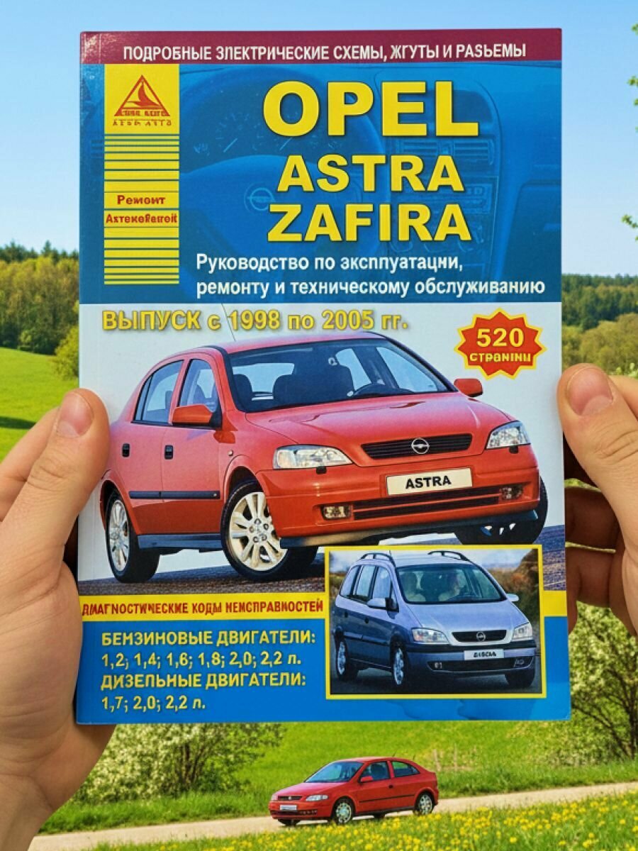 Книга Opel Astra, Zafira 1998-2005 г, руководство по ремонту Опель Астра, Зафира