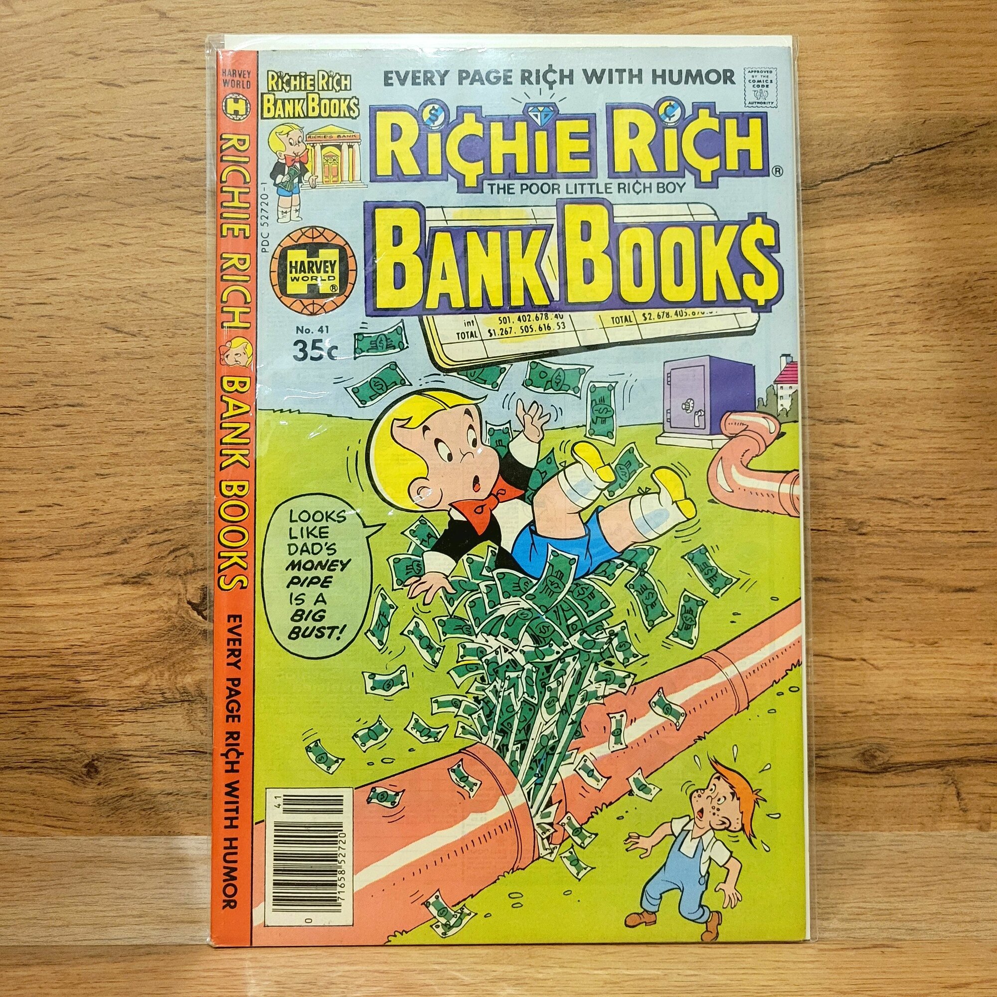 Раритетный Комикс Richie Rich Bank Books #41. 1975 Год. Комикс (сингл) на английском языке