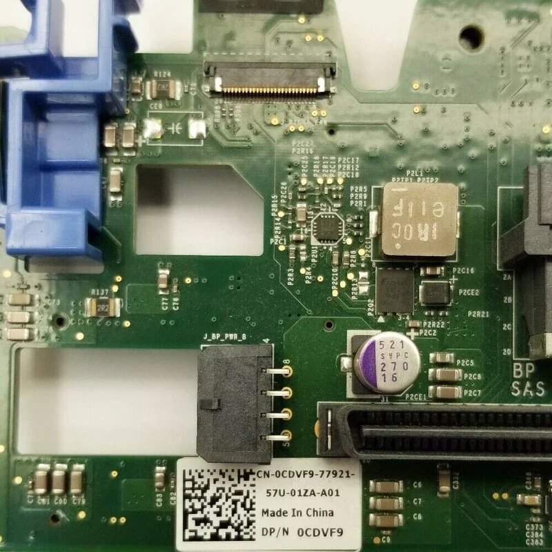 Оригинальная плата-бэклейн Wang+@ 0CDVF9 на 12 отсеков для PowerEdge R730XD, 12x 3.5" LFF HDD, плата-бэклейн CDVF9, отсек для жестких дисков