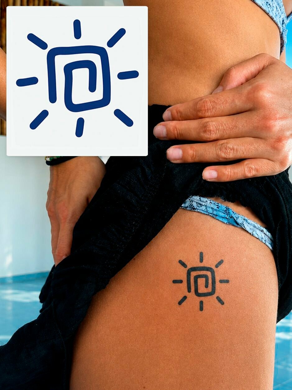 Tattoo'шки Временные тату без пленки (темнеют через 24 часа) 5*5см наклейки переводные