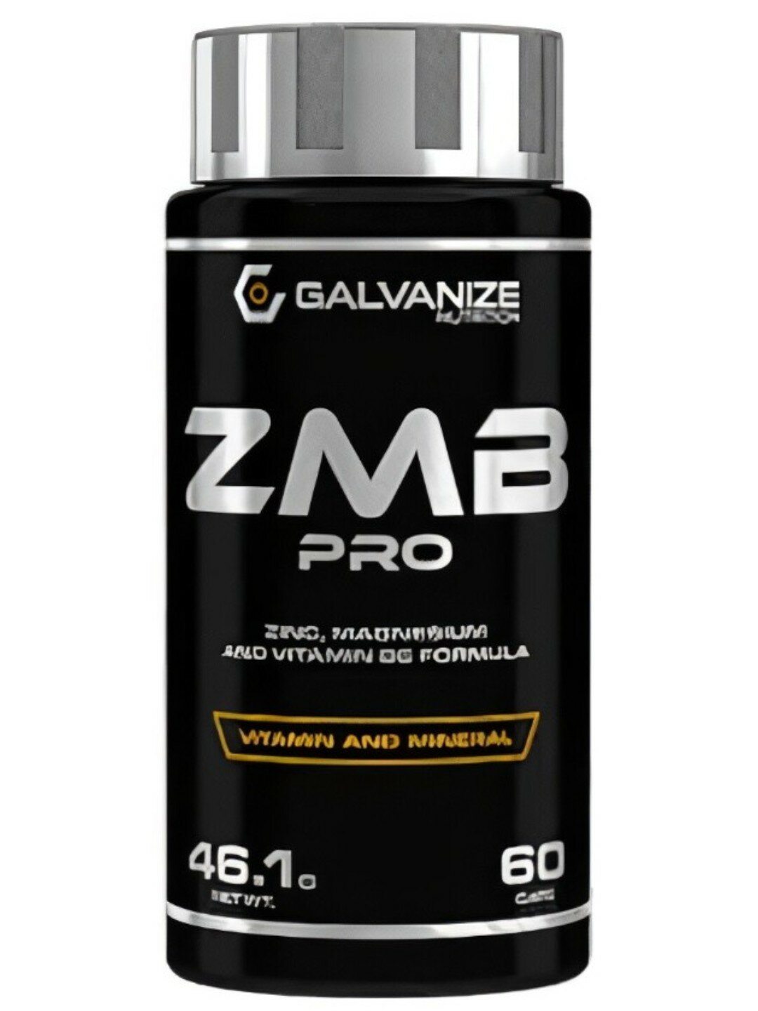Магний+цинк+B6 Galvanize Nutrition ZMB PRO 60 капсул