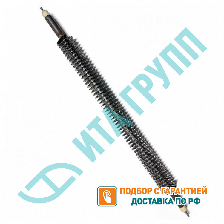ТЭН 1500W, черн, L450мм, оребренный, подвижный воздух, тип тэнр 45А 13/1,5о 220 ф1, 06.150