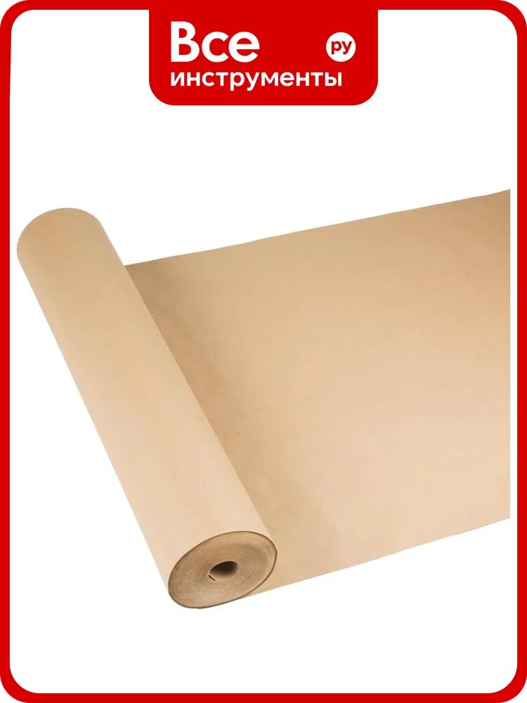 Крафт-бумага ООО Комус оберточная, в рулоне, 840мм x 150м, 78 г/м2, марка А 1348382
