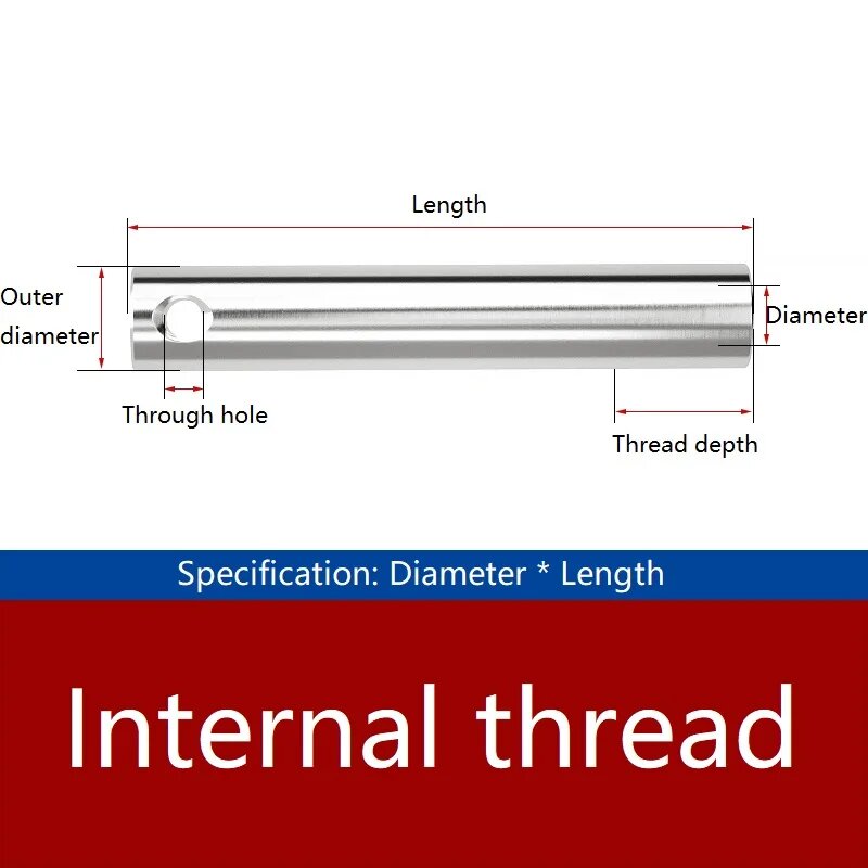 Штифты М6 М8 из нержавеющей стали 304 M8x120mm(1pcs), Internal thread