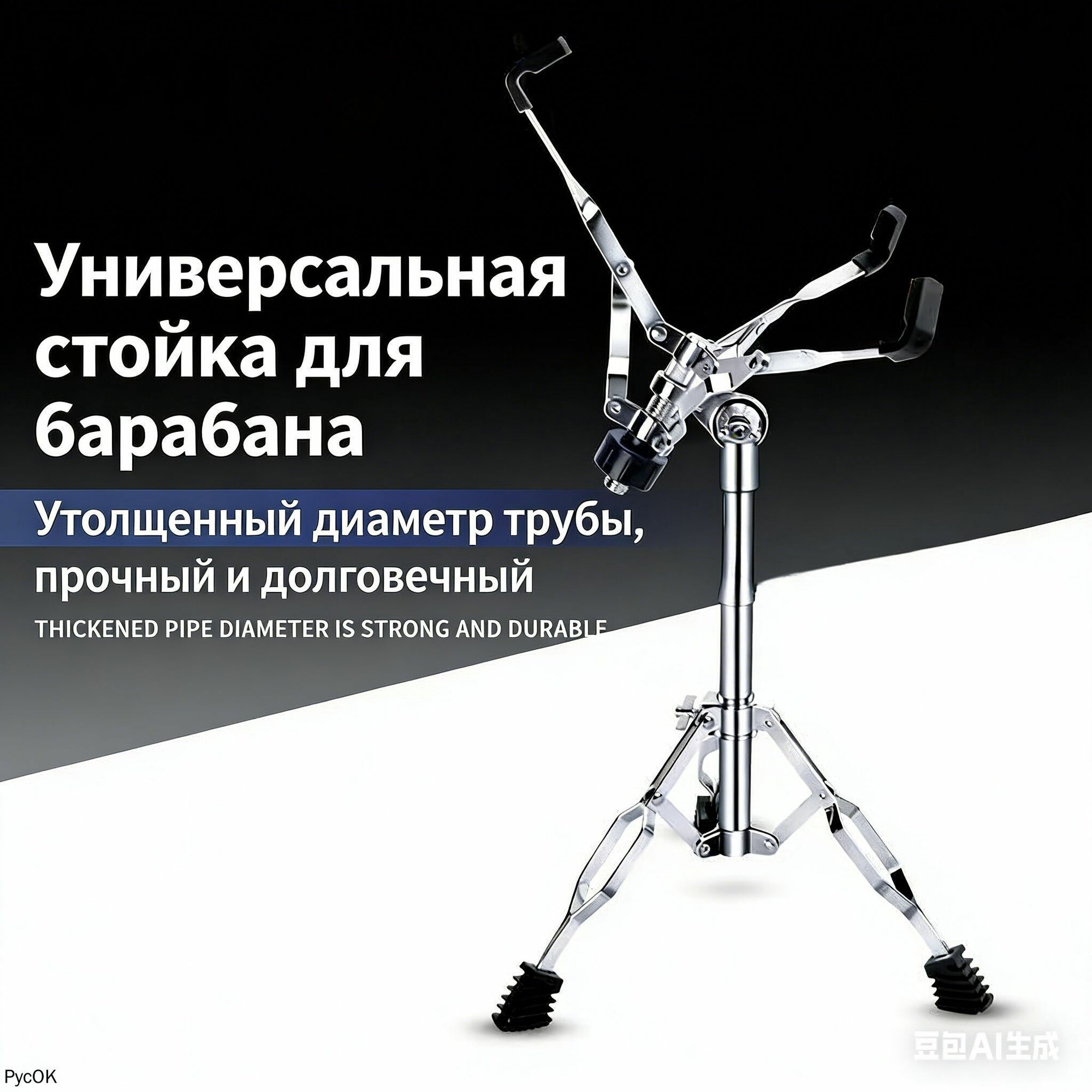 Стойка для малого барабана подставка под малый барабан для ударной установки