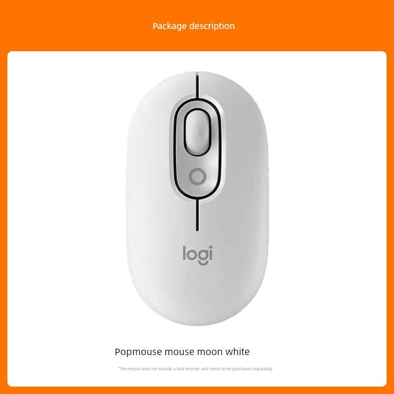 Logitech POP Mouse - Лунный белый