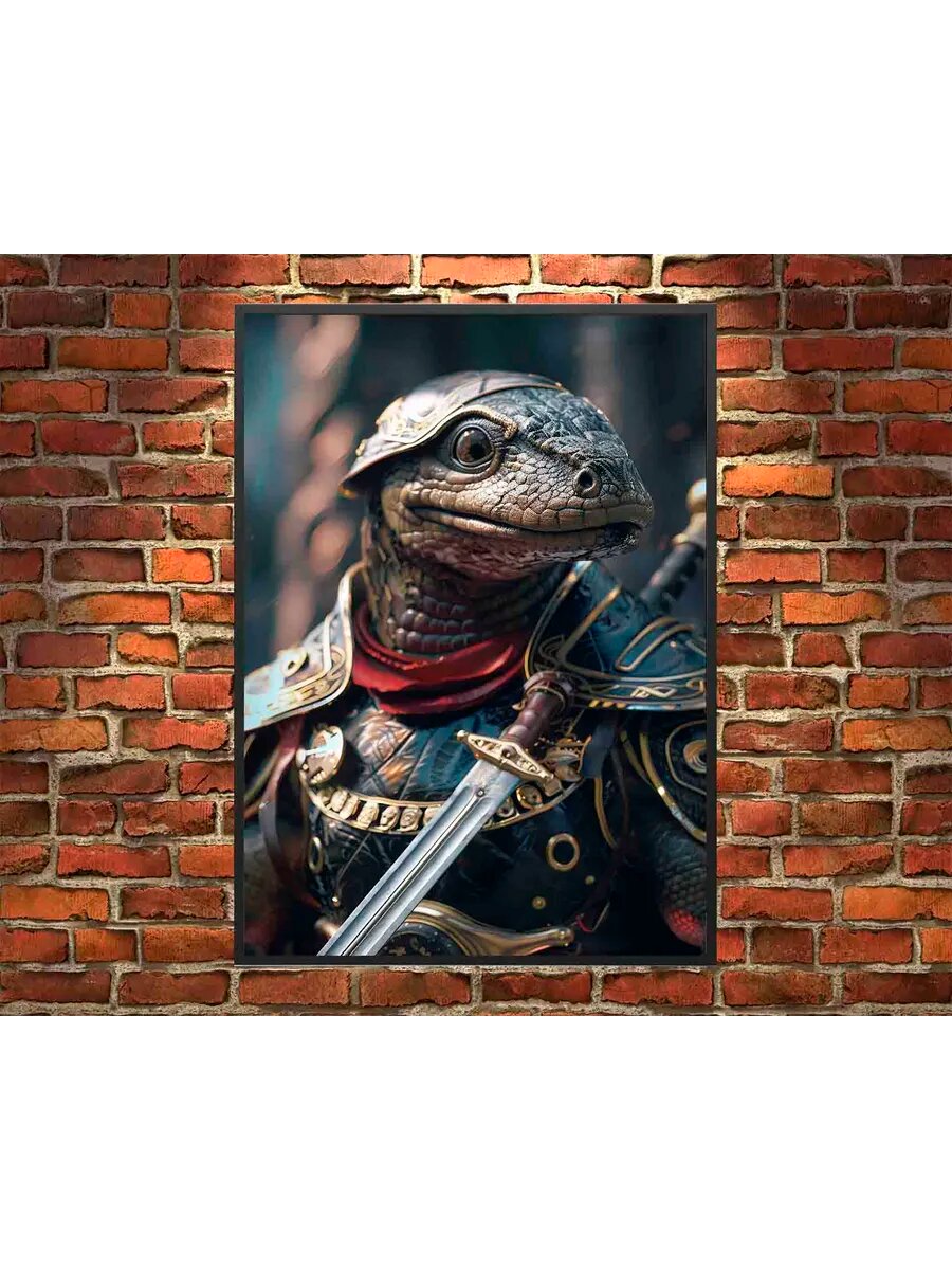 Животное-гладиатор из угря 3, Плакат 30x42см