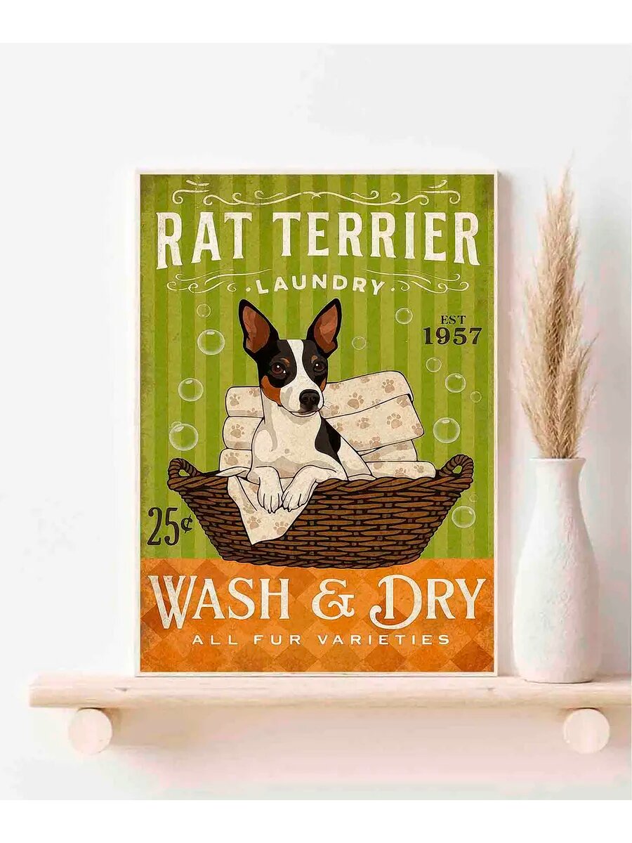 Собака-крысолов терьер, Wash & Dry All Fur Varieties, Плакат