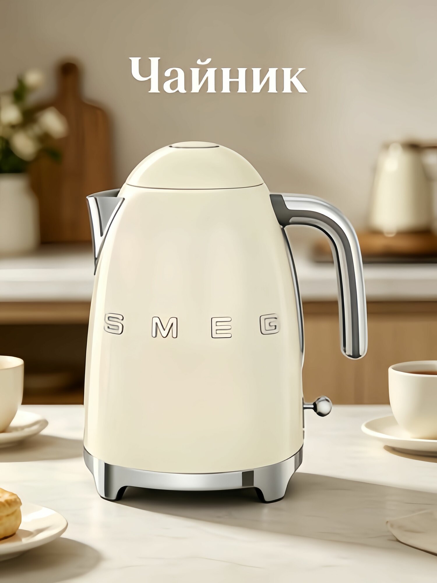 Fellow Электрический чайник электрический чайник, кремовый