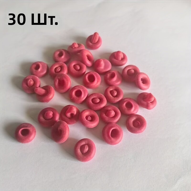 Латексные многоразовые колпачки для тюбиков с герметиком и бутылок, красные, 30 шт.