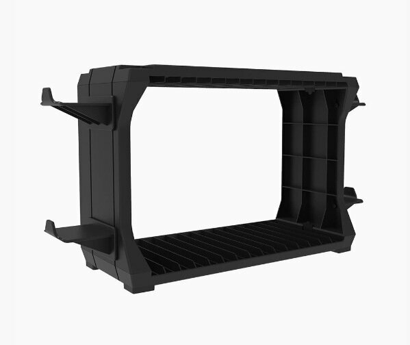 Черный компактный держатель для игровых дисков PS5/Xbox/Switch - Стойка для хранения с поддержкой ручки