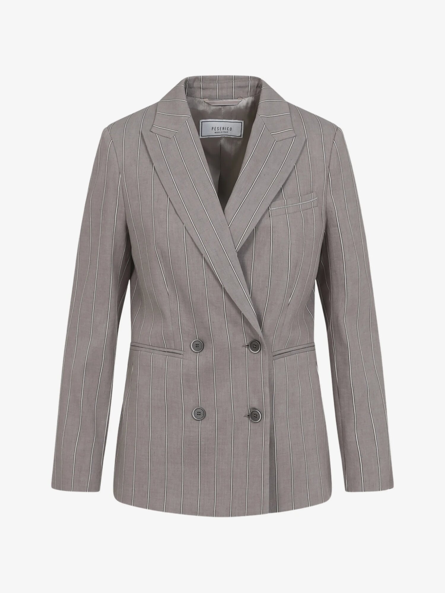 Пиджак PESERICO Striped double-breasted blazer