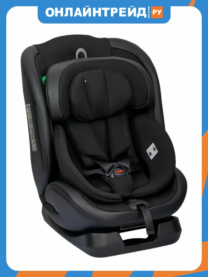 Автокресло Indigo DIESEL ECO группа 0+1+2+3 40-150см черный