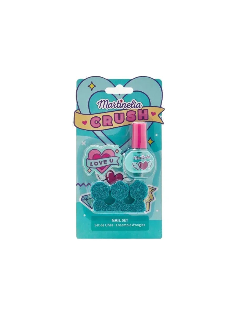 MARTINELIA Crush Blue, мини-набор для ногтей, 3мл