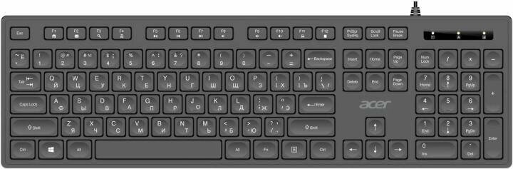 ZL. KBD11.00P Клавиатура Acer OKW503 черный USB Multimedia () кабель 1.8м