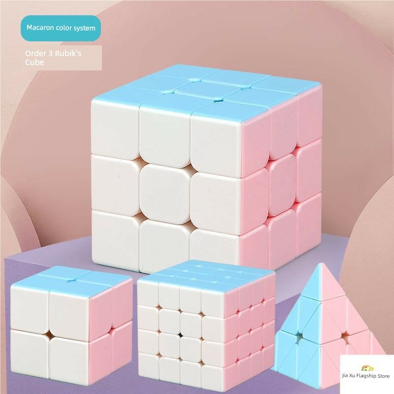 Макарон набор 2x2+3x3+4x4+5x5 с пирамидой, стикересс-кубики для начинающих