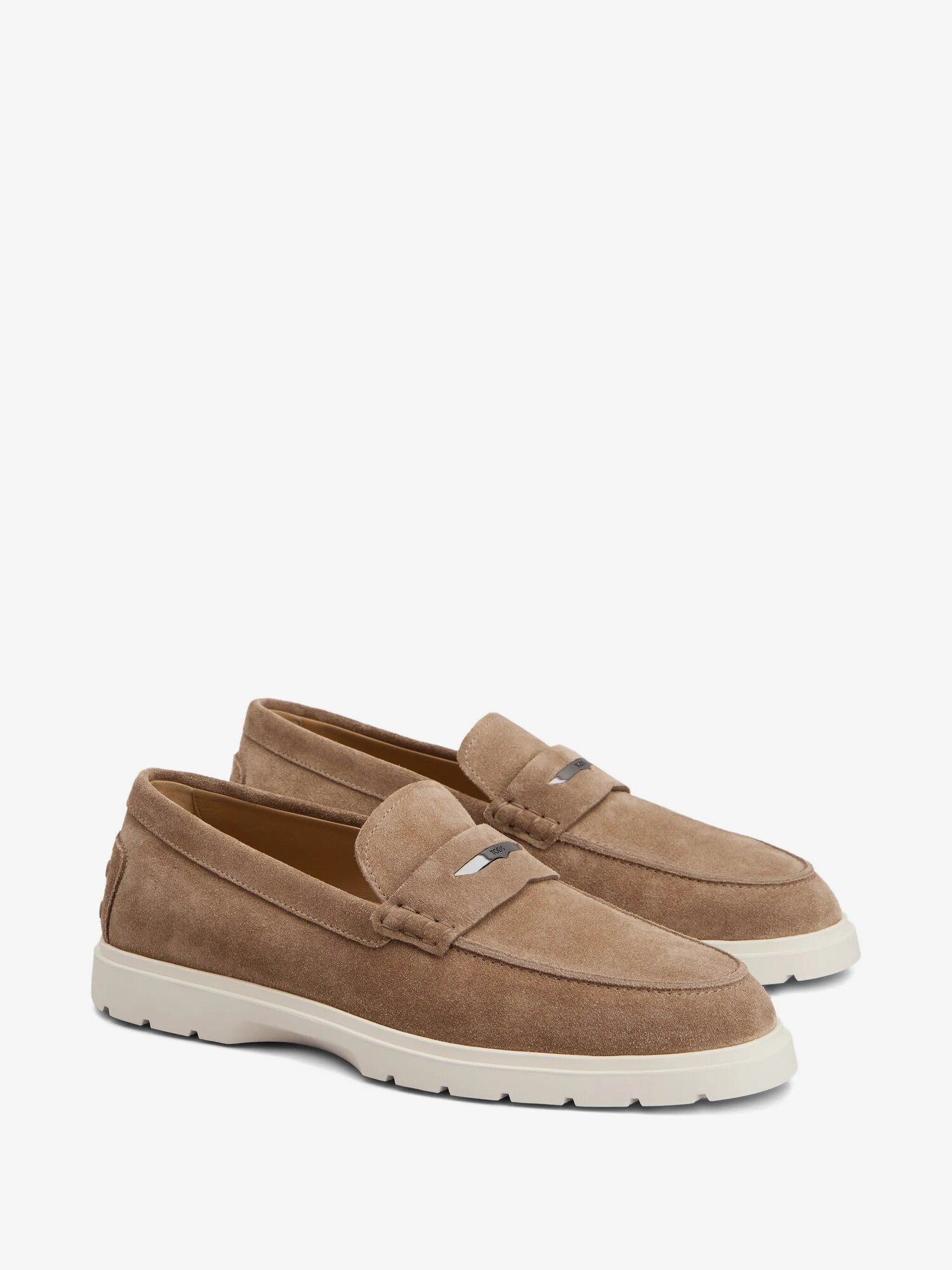 Лоферы Tod's Suede leather loafers, размер 7.5, brown — фото 1