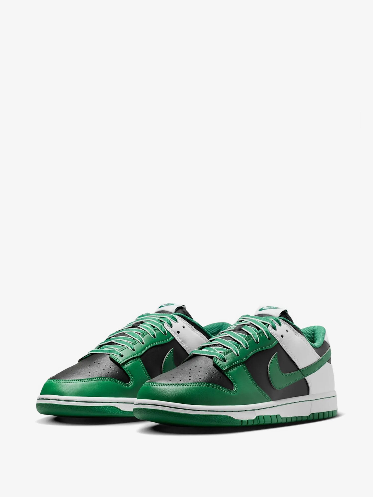 Кроссовки NIKE Dunk Low Retro, размер 10.5, зеленый — фото 1
