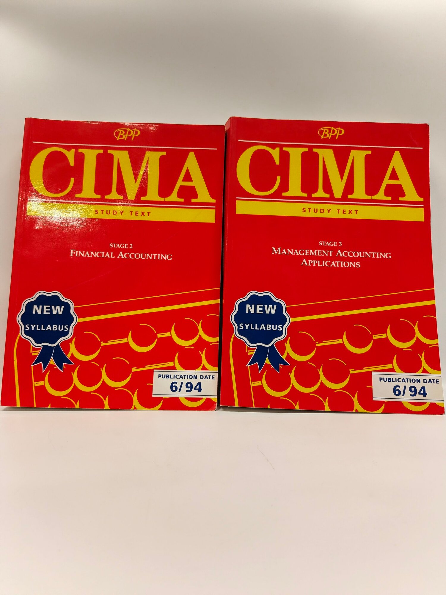 CIMA Study Text Stage 2 Financial Accounting /CIMA Study Text Stage 3 Management Accounting Applications. 6/94