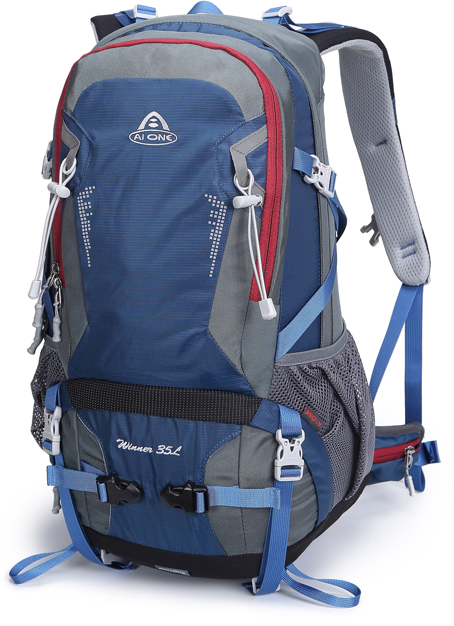 Рюкзак Ai One 9694 Royal blue туристический 35л. с вентиляцией спины