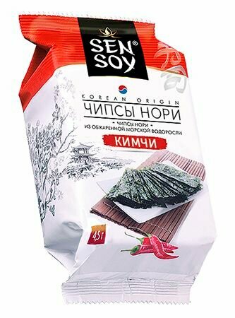 Чипсы 1 пачка 4, 5 гр морские нори кимчи
