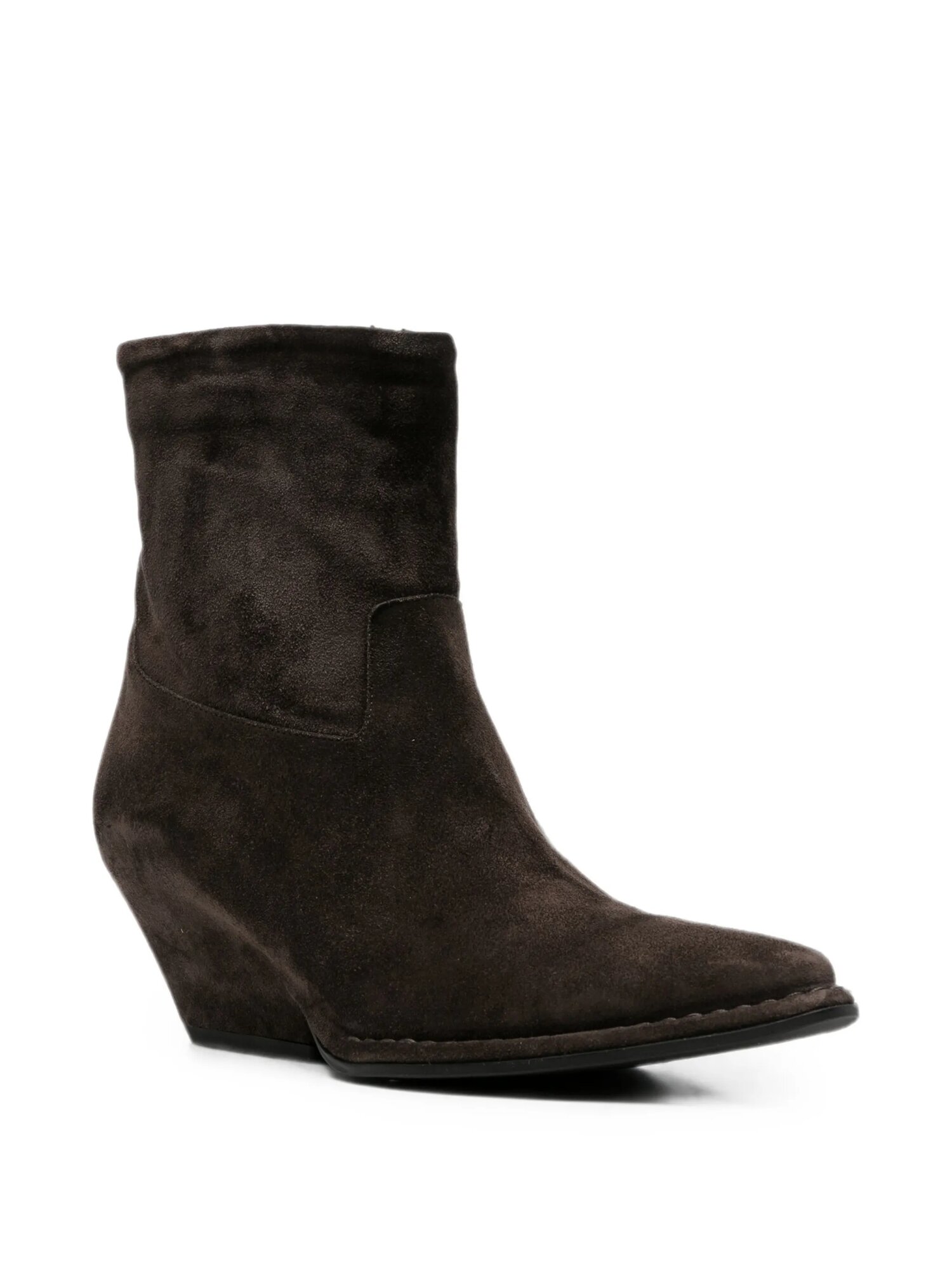 Ботинки DELCARLO Suede pointed-toe ankle boots, размер 39, коричневый — фото 1