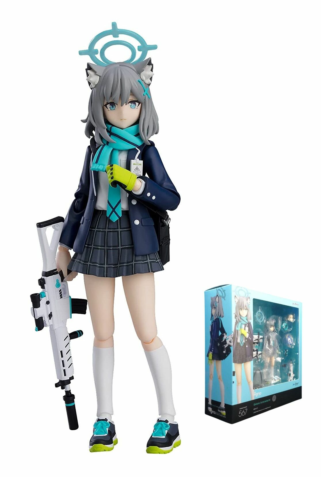 Фигурка Синий Архив Широко Сунаоками / Blue Archive Sunaookami Shiroko figma 567 (15см)