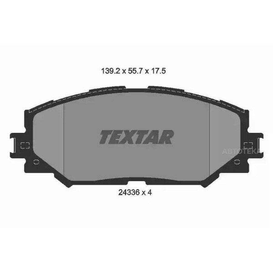 Колодки тормозные TOYOTA AURIS/COROLLA/RAV 4 06- перед. TEXTAR 2433601