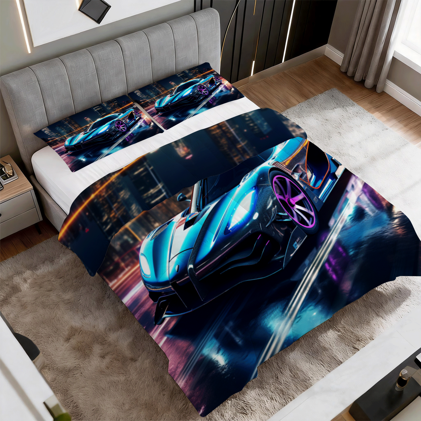 Спортивный Автом Одеяло, всесезонное, легкое мягкое, Стираный хлопок, 172 x 205 см