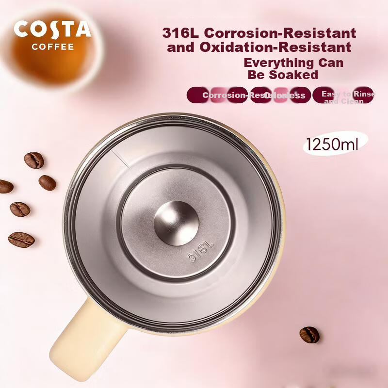 COSTA Jumbo 1,25 л термостойкий стальной водный бутылка с трубкой для мужчин женщин офиса студента Стиль：Космическая