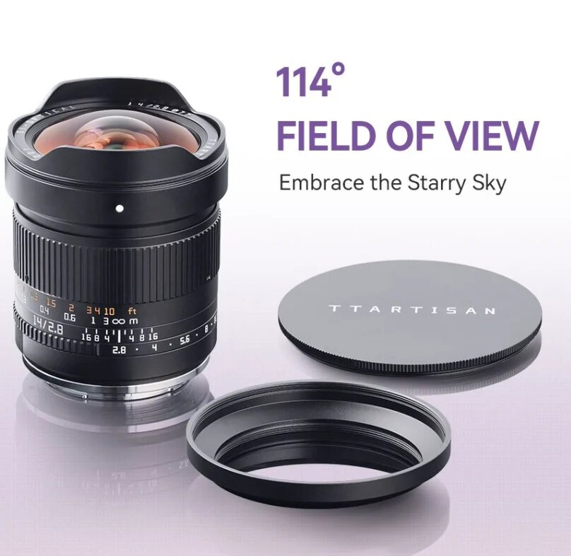 TTartisan 14 мм F2.8 ASPH объектив для Sony E Nikon Z Canon RF Никон З